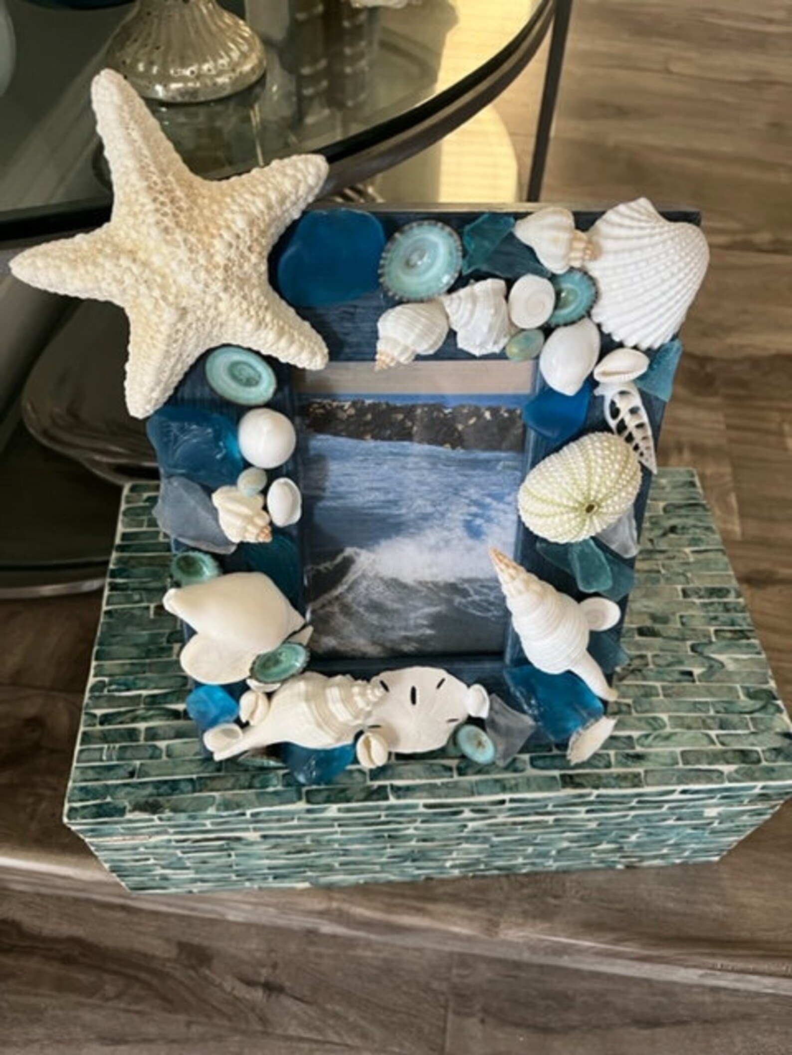 Beach Decor Seashell Picture Frame Starfish and Seashell - Etsy