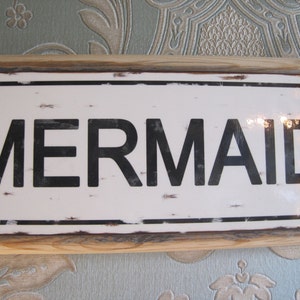 Beach Decor Sign - "mermaid" Sign - Coastal Home Decor - Wooden Sign ...
