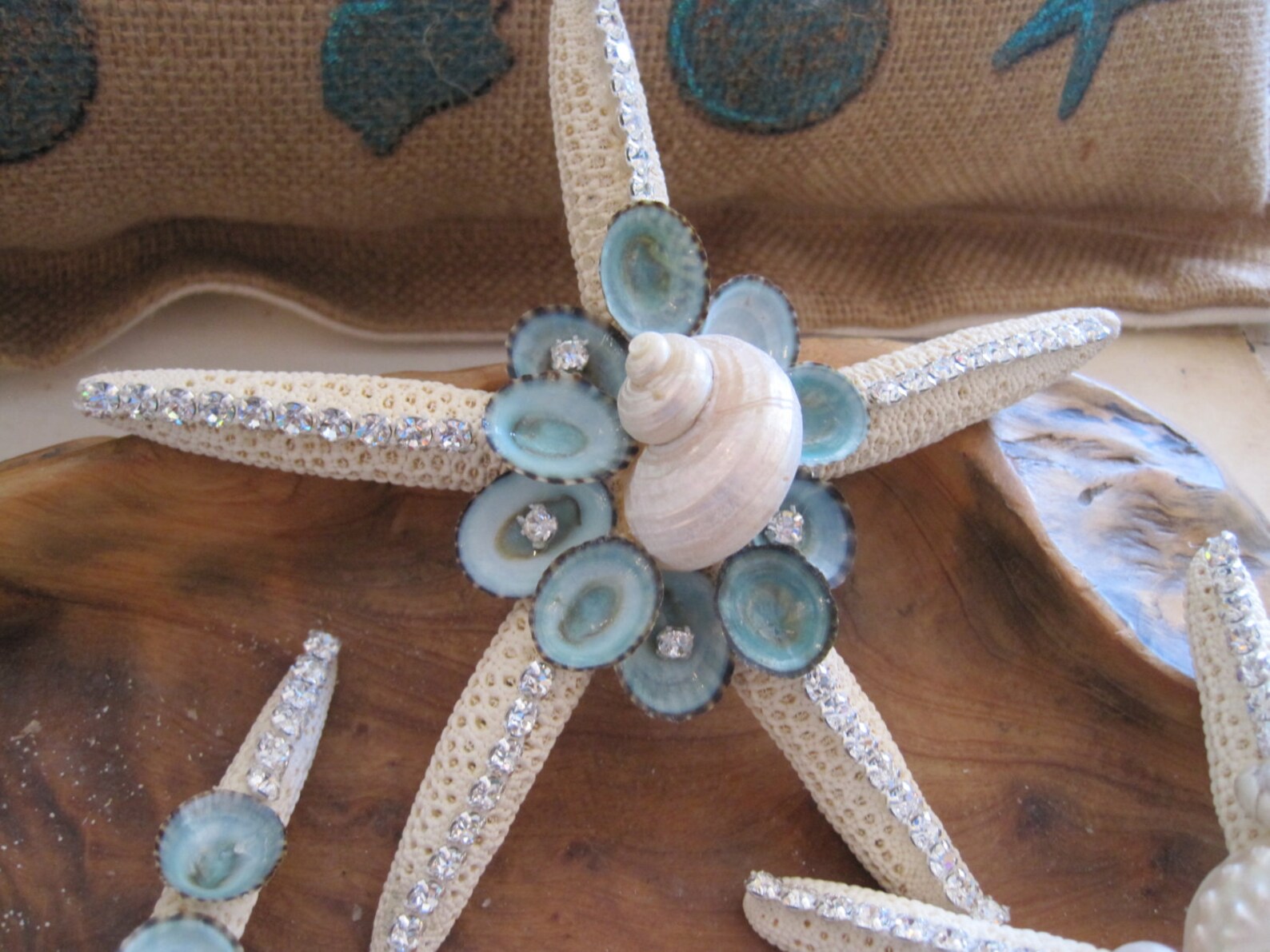 Beach Decor Wedding Favor Starfish - Decorated Starfish With Seashells ...