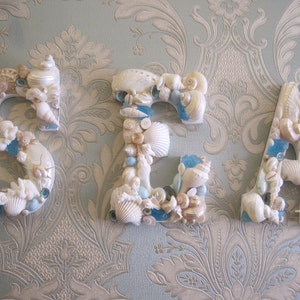 Beach Decor Seashell Letters- "sea" in Exotic Tropical Seashells ...