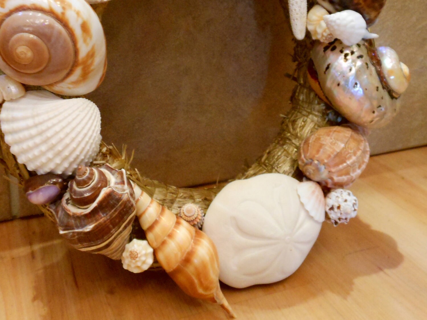 Beach Decor Large Seashell Wreath Starfish and Colorful | Etsy