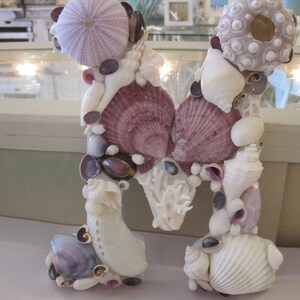Beach Decor Shell Letter - Exotic Tropical Colored Shell Letter - Shell ...