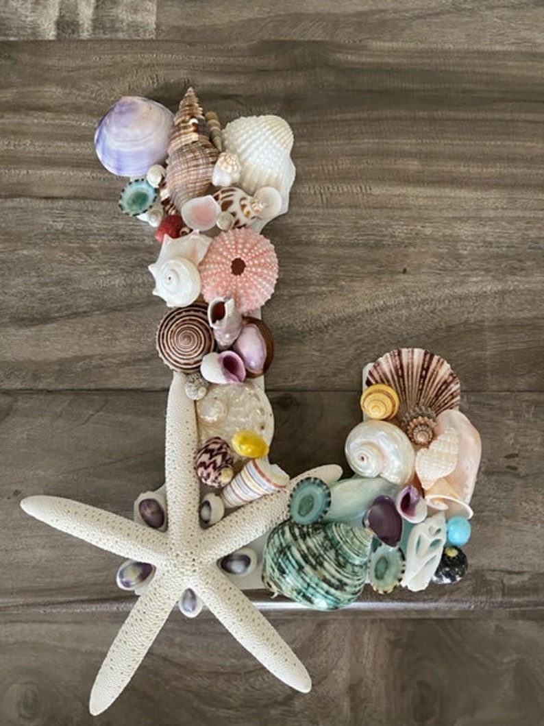 Beach Decor Shell Letters LOVE Multicolor Shell Letters - Etsy