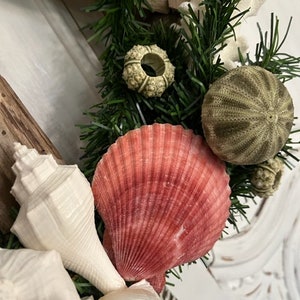 Beach Decor Driftwood Peace Sign Seashell Wreath - Starfish and Shell ...