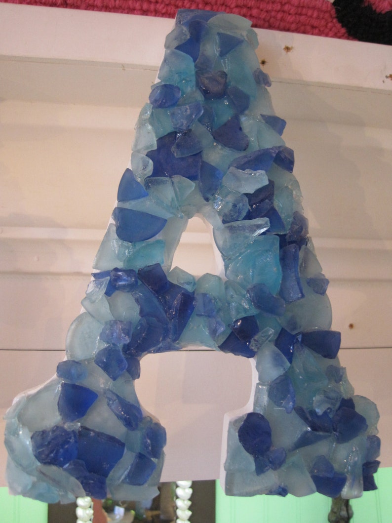 Beach Decor Seaglass Letters- "sea" - Seashells - Coastal Home Decor ...