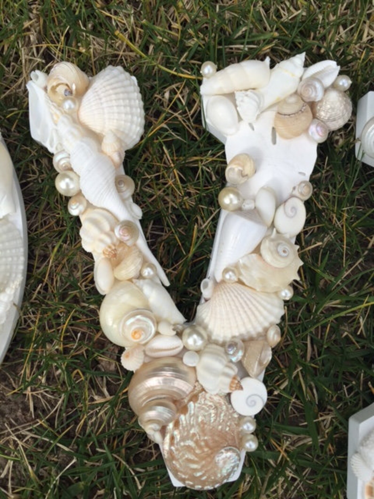 Beach Decor Shell Letters LOVE White Shell Letters Wooden - Etsy