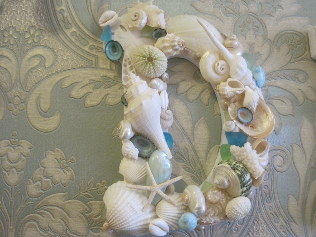 Beach Decor Seashell Letter "d" - Soft Tropical Colored Shell Letter ...