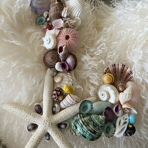 Beach Decor Shell Letters LOVE - Multicolor Shell Letters - Wooden ...