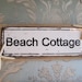 Beach Decor Sign - "beach Cottage" Sign - Coastal Home Decor - Wooden ...