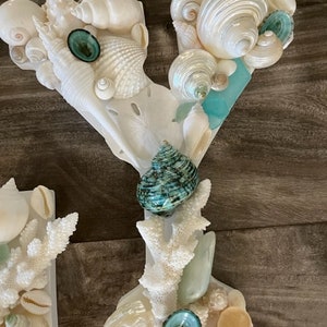 Beach Decor "family" Shell Letters - Soft Tropical Colored Shell ...