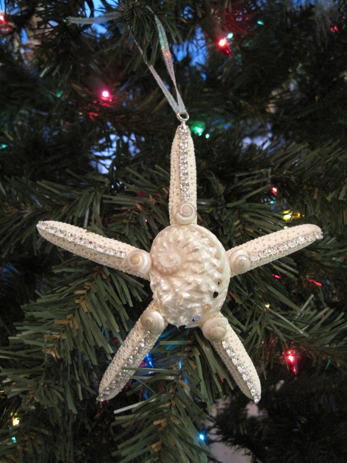 Beach Decor Set of Starfish Christmas Ornaments 3PC - Etsy