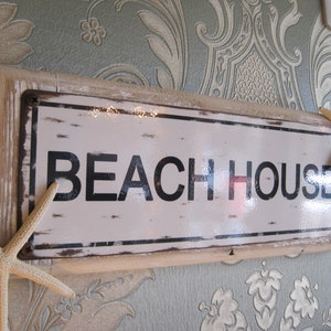 Beach Decor Sign - "beach House" Sign - Coastal Home Decor - Wooden ...