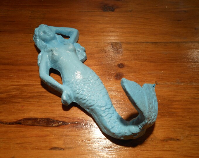 Beach Decor Blue Mermaid Wall Hook Mermaid Decor Wall Hook - Etsy