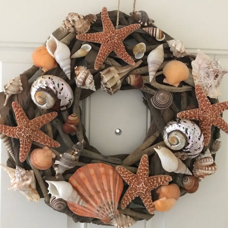Seashell Wreath - Etsy