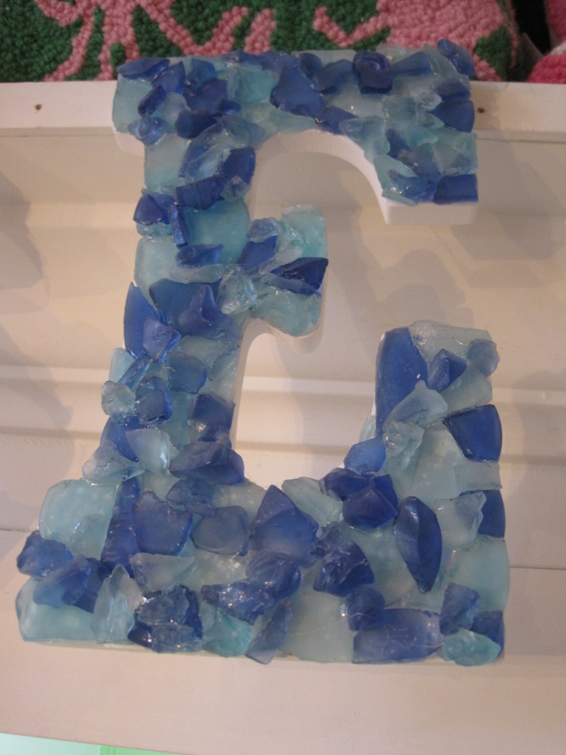 Beach Decor Seaglass letters SEA Seashells | Etsy