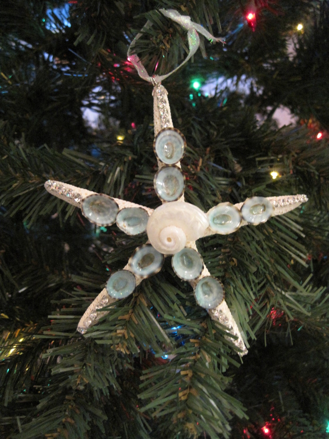 Beach Decor Set of Starfish Christmas Ornaments 3PC - Etsy