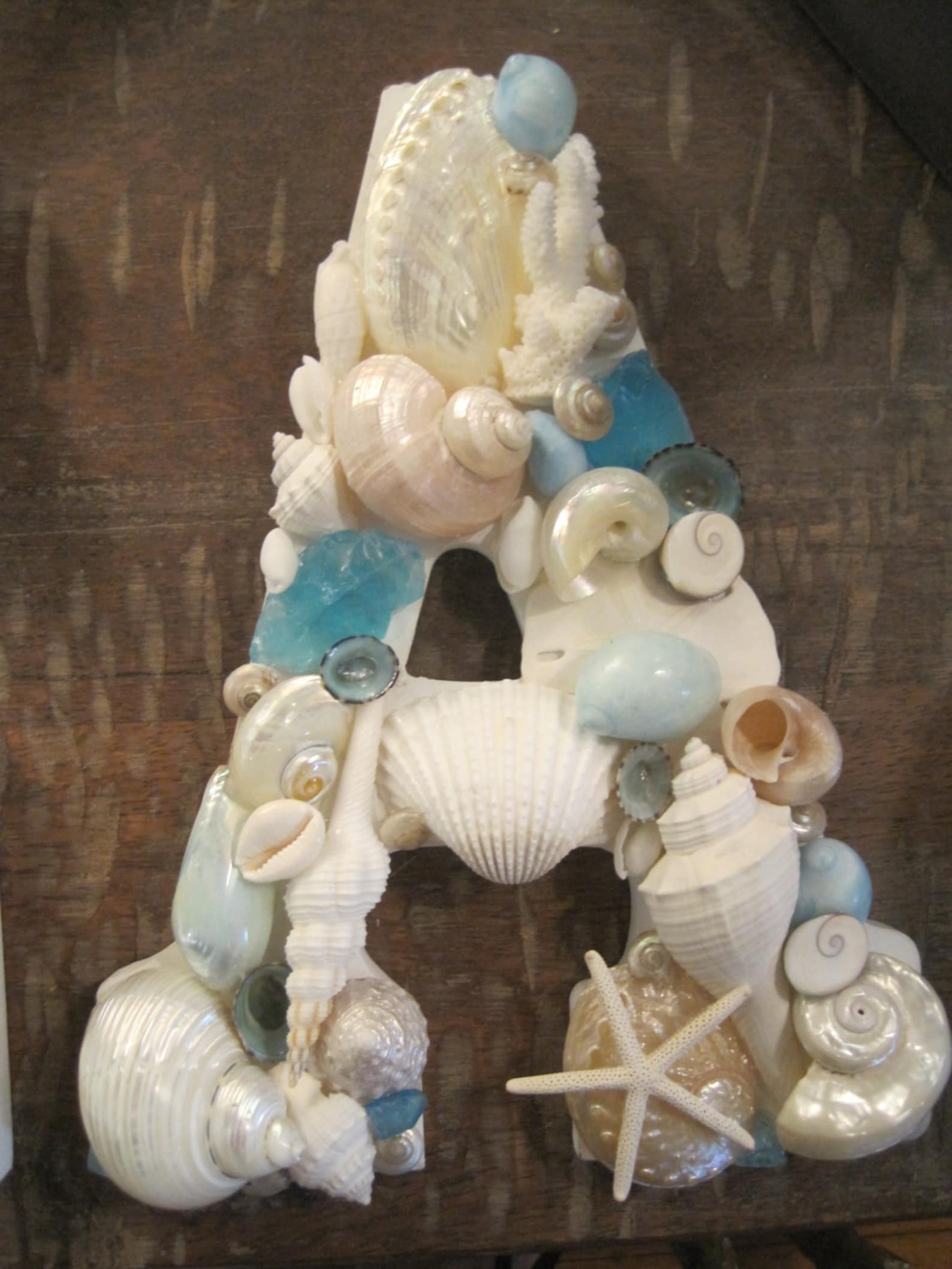 Beach Decor Seashell Letters sea in Exotic - Etsy