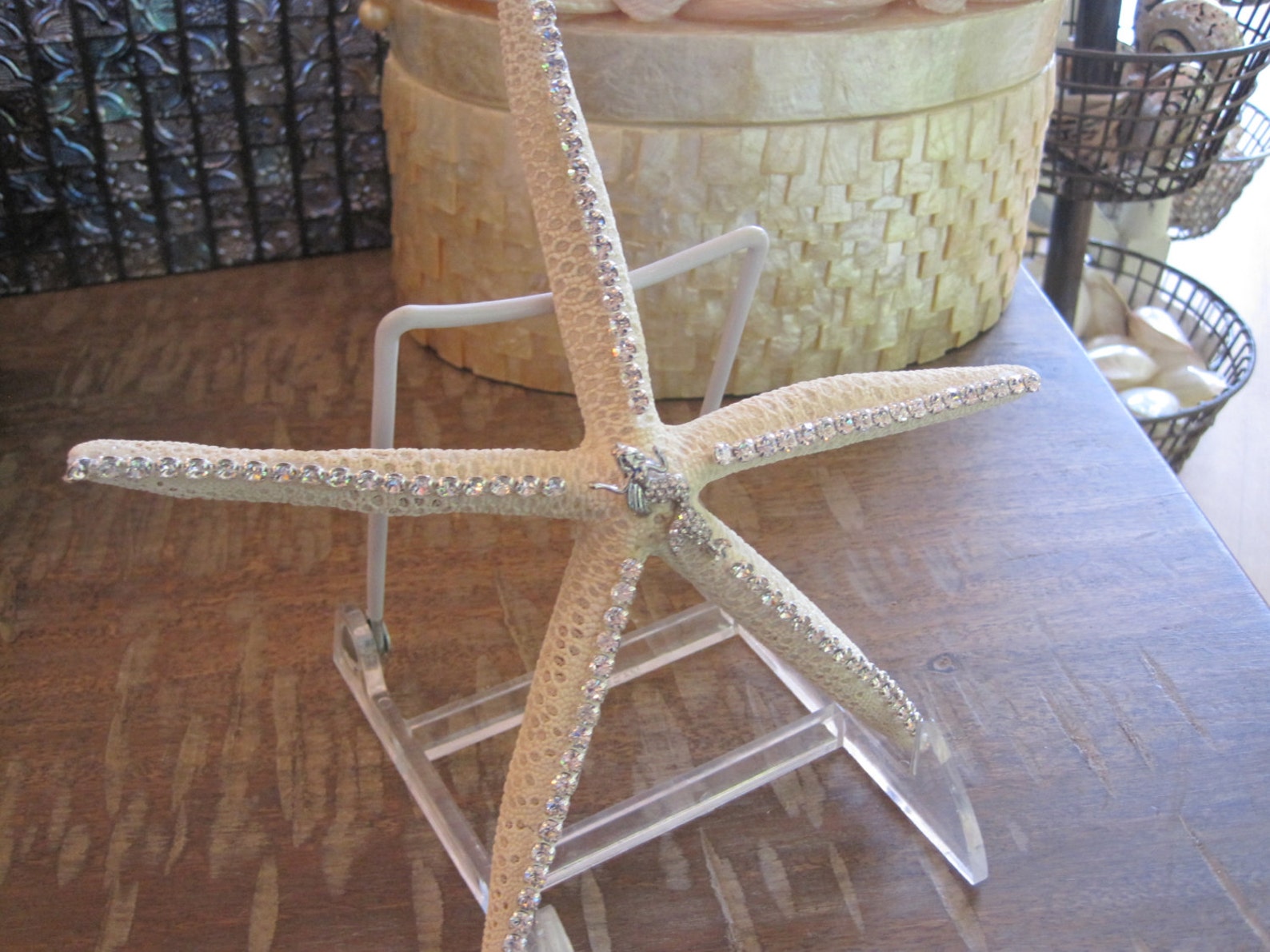 Embellished Starfish With Mermaid and Swarovski Crystals - Starfish ...