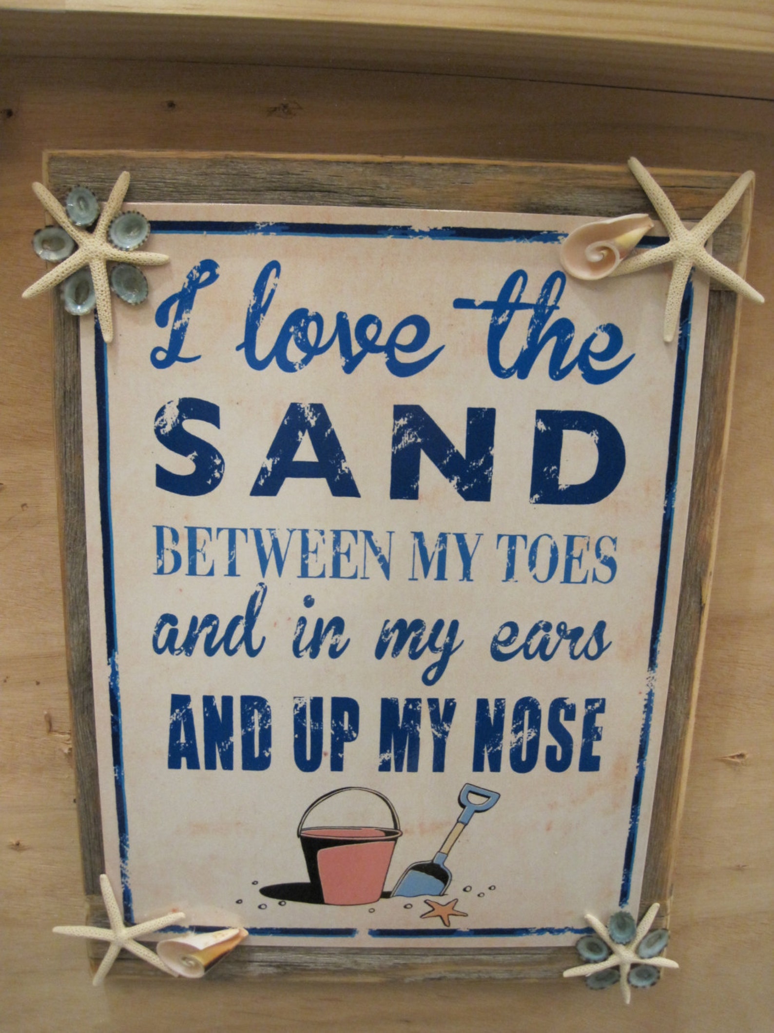 Beach Decor Sign i Love the Sand Between My Toes and - Etsy