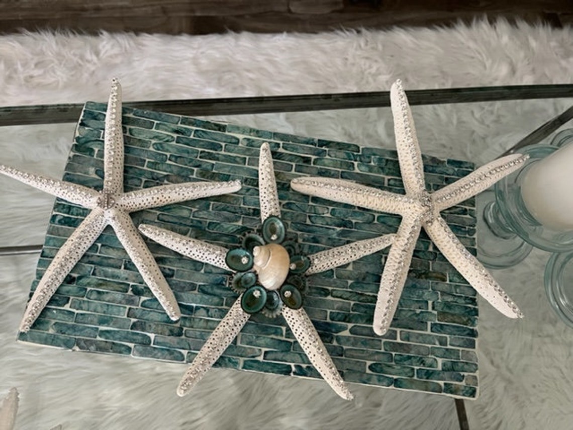 Embellished Anchor Starfish With Swarovski Crystals Starfish - Etsy