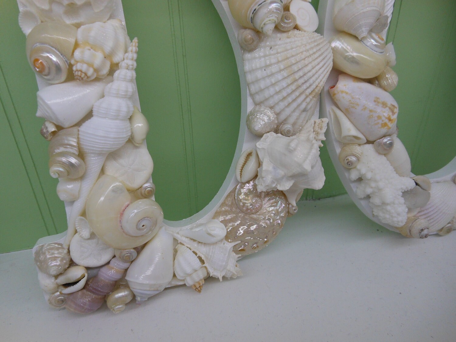 Beach Decor Shell Letters I DO White Shell Letters Wooden | Etsy