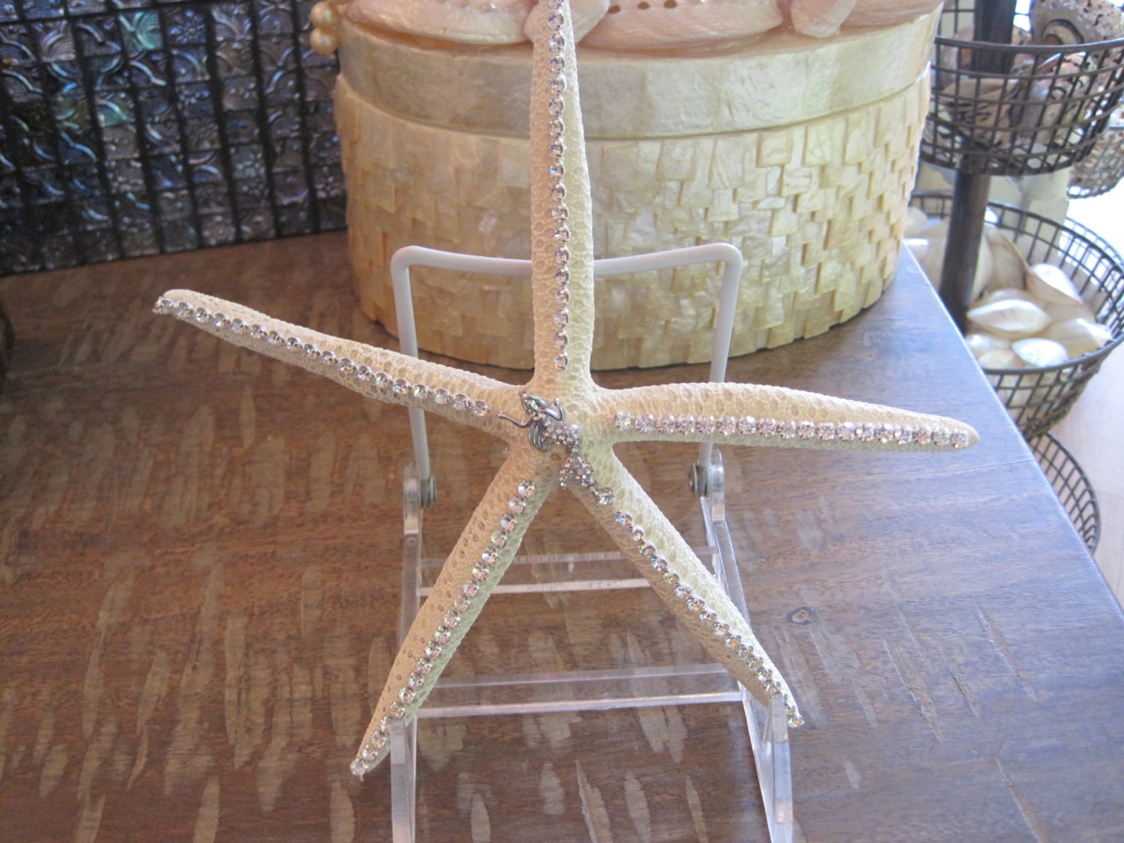 Embellished Starfish With Mermaid and Swarovski Crystals - Starfish ...