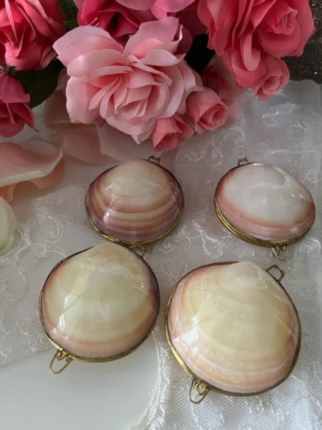 Shell Box - Coastal Wedding Seashell Ring Box -coin Purse -ring Bearer ...