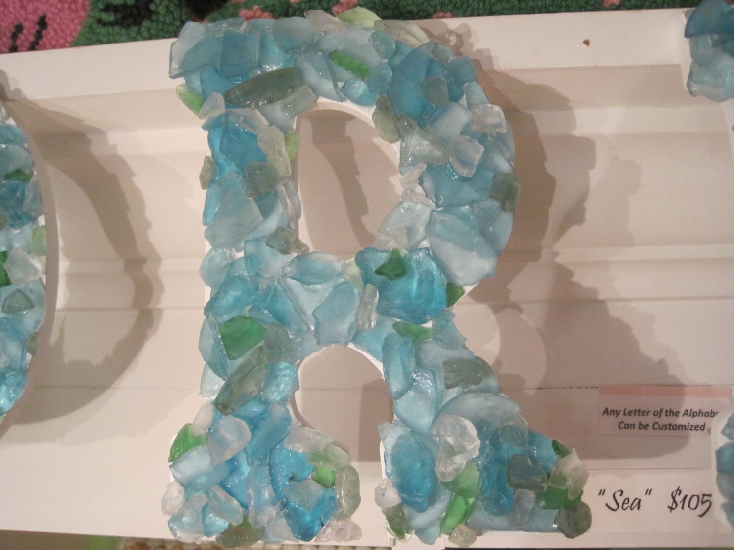 Beach Decor Seaglass Letters- "dream" - Seashells - Coastal Home Decor ...