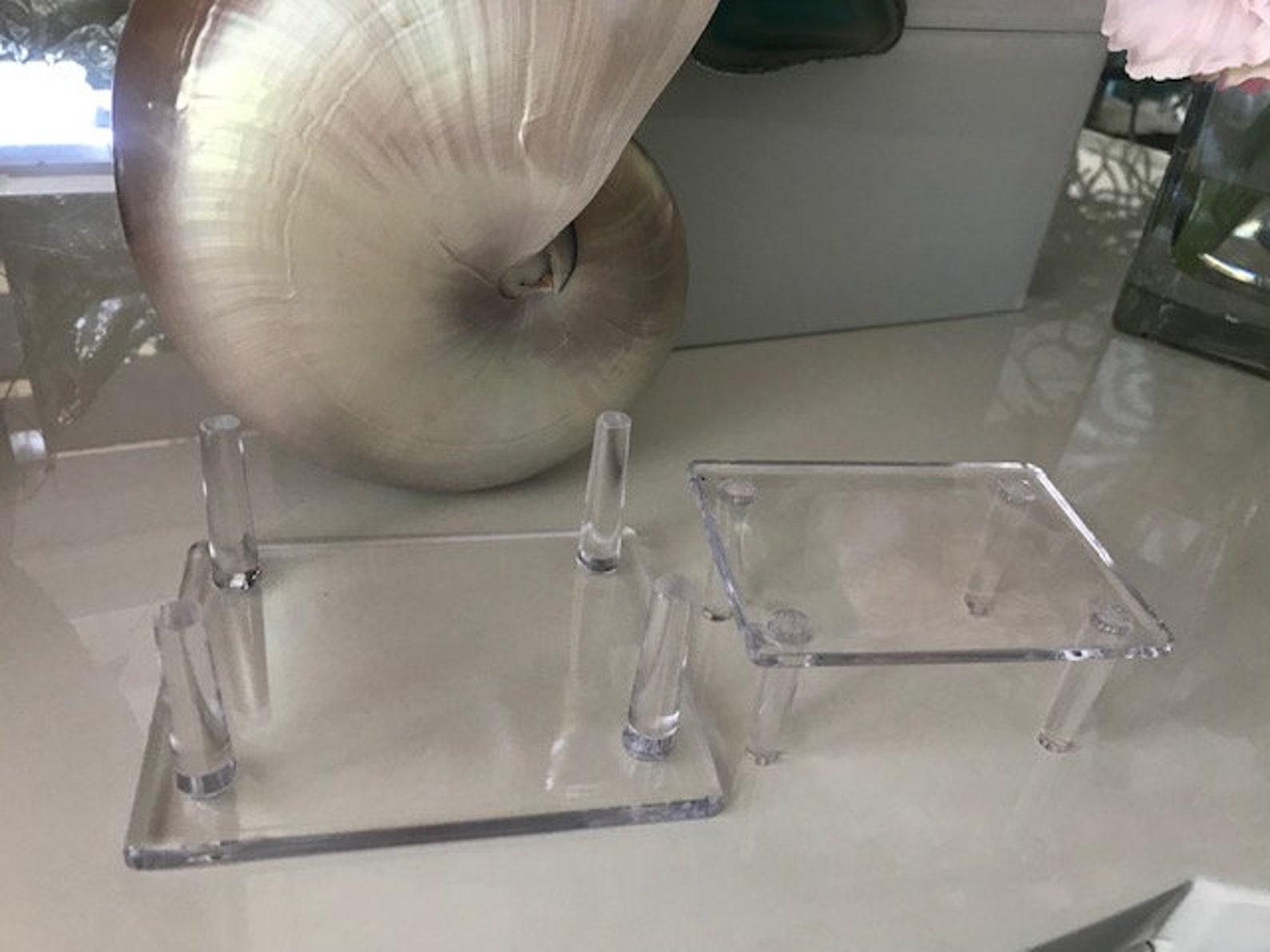 Beach Decor Seashell Stand Large and Small Display Stands | Etsy