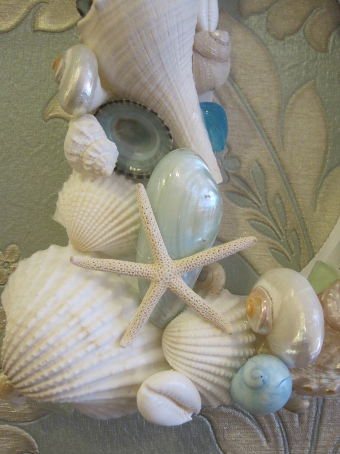 Beach Decor Seashell Letter d Soft Tropical - Etsy
