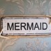 Beach Decor Sign mermaid Sign Coastal Home - Etsy