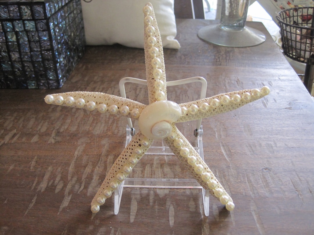 Beach Decor Starfish - Embellished Starfish With Pearls and Shells ...