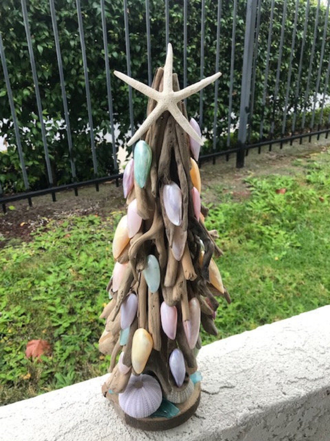 Driftwood Christmas Tree - Seashell Xmas Tree -seasonal Decor - Holiday ...