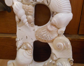 Beach Decor Shell Letters LOVE White Shell Letters Wooden | Etsy