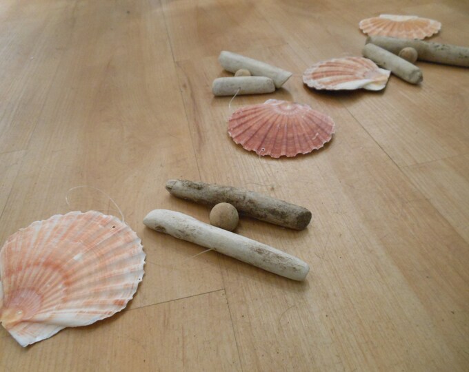 Beach Decor Driftwood and Pectin Shell Garland Shell Garland - Etsy