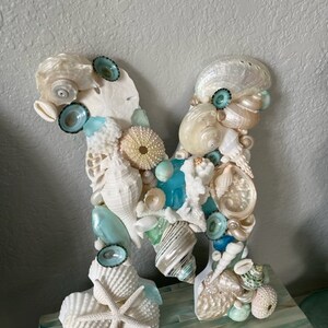 Beach Decor Seashell Letter "d" - Soft Tropical Colored Shell Letter ...