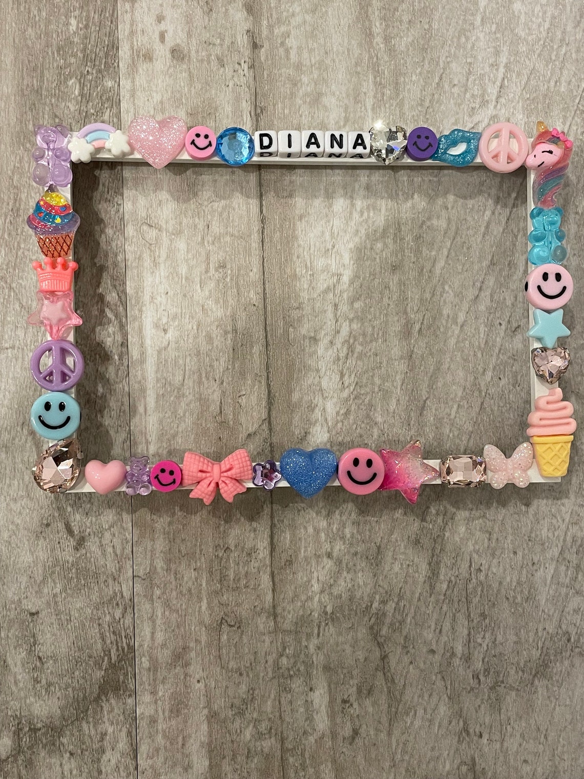 Custom Embellished Picture Frame - Etsy