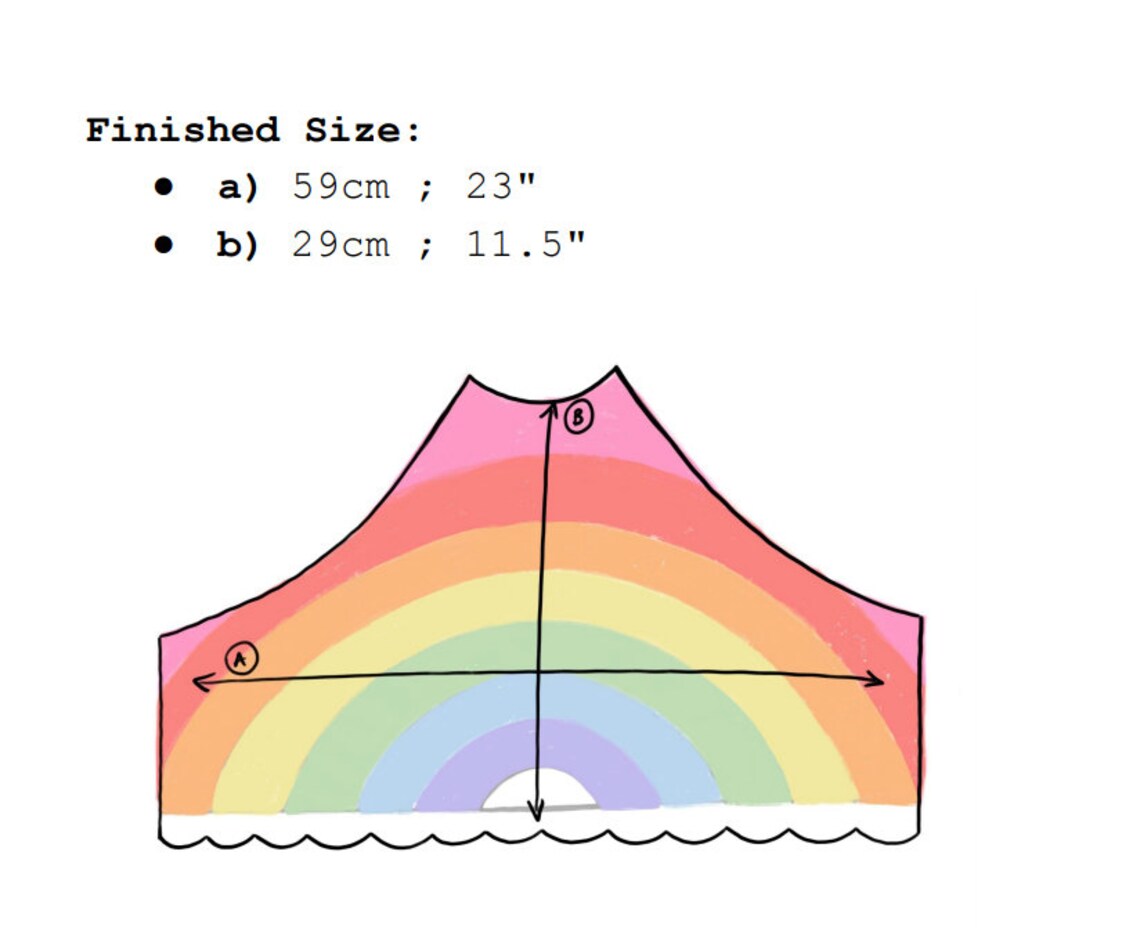 RAINBOW TOP Bralette - Crochet Written Pattern - Size: S/M - Etsy
