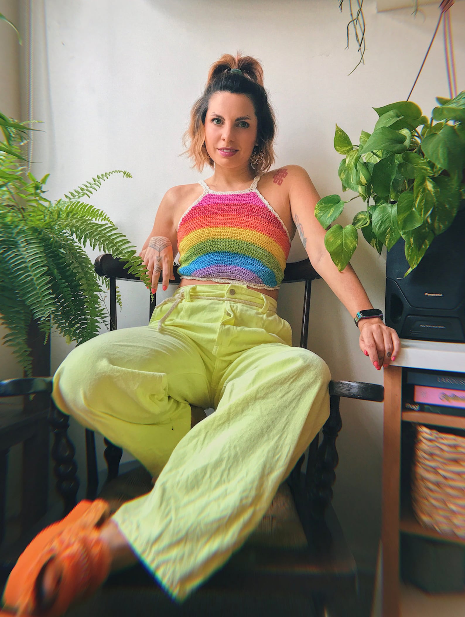 RAINBOW TOP Bralette - Crochet Written Pattern - Size: S/M - Etsy