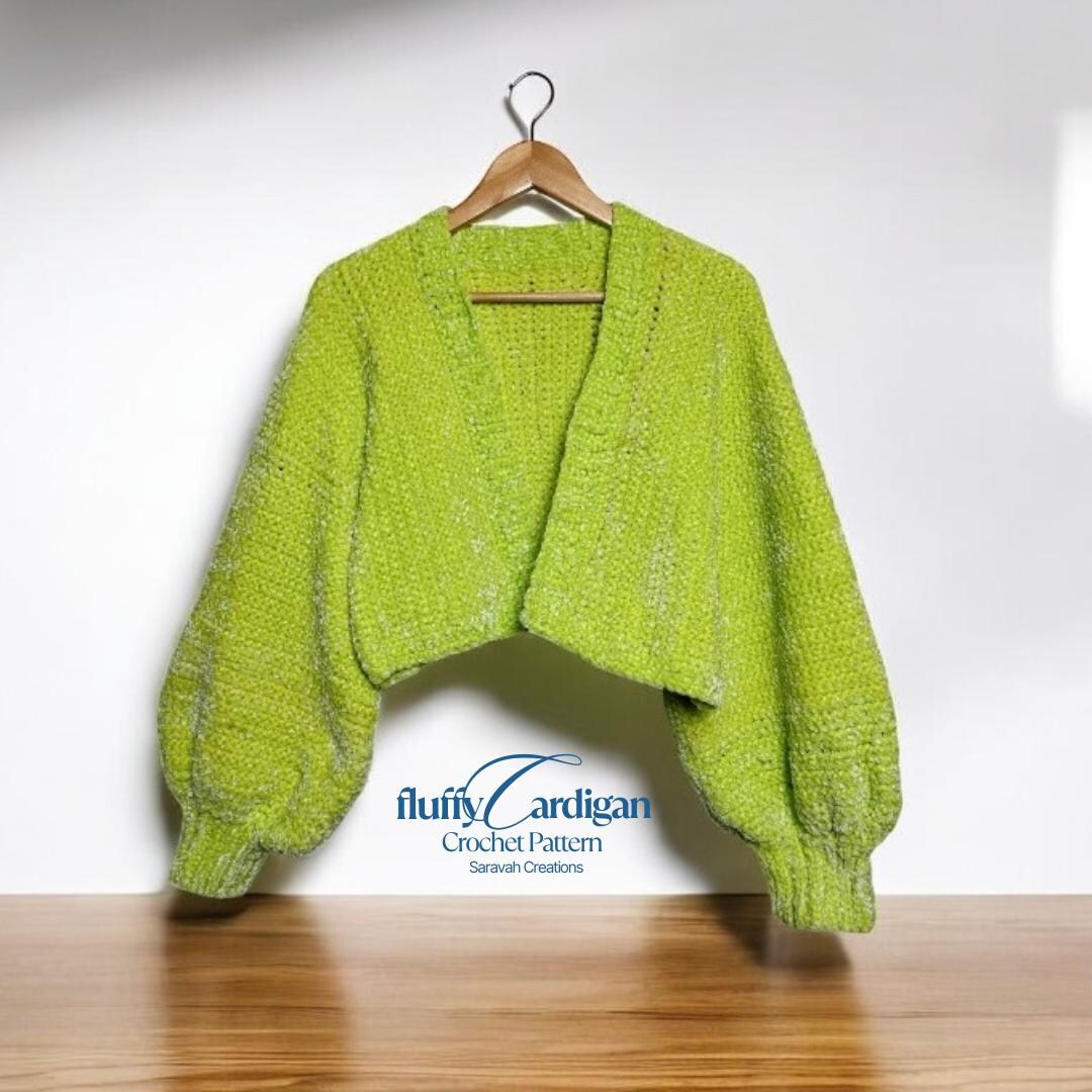 Fluffy Cardigan Crochet Pattern (PDF) - Etsy