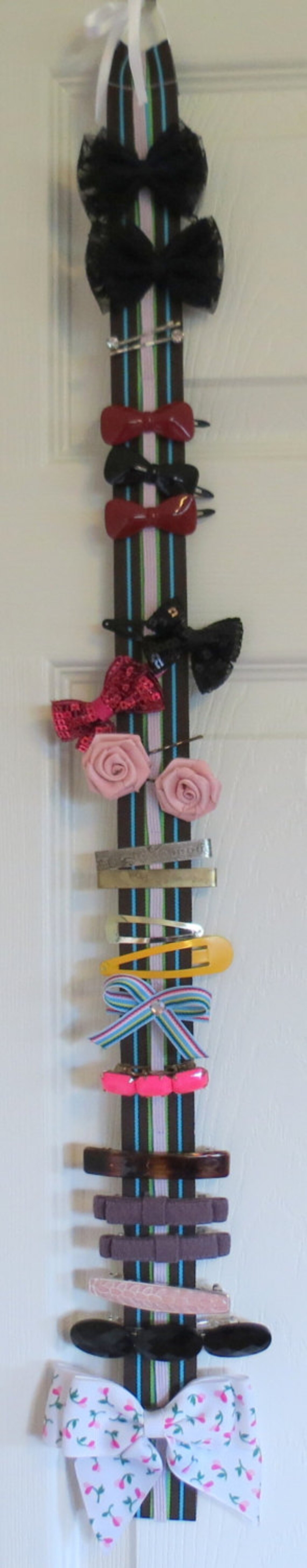 Hanging Barrette Organizer With Elastic - Etsy