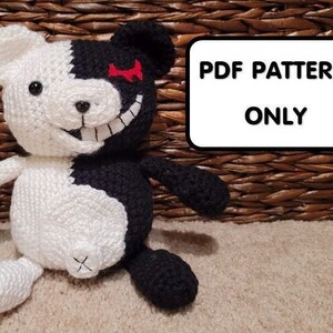Monokuma Amigurumi Crochet Pattern PDF ONLY | Etsy