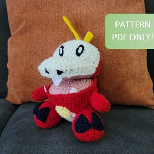Fuecoco Amigurumi Crochet Pattern PDF ONLY | Etsy