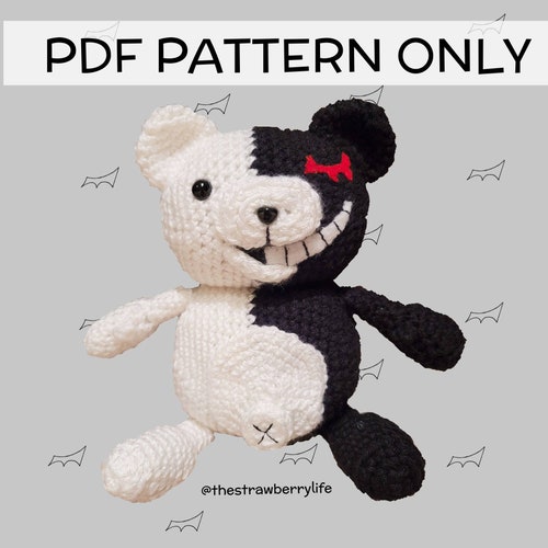 Monokuma Amigurumi Crochet Pattern PDF ONLY - Etsy