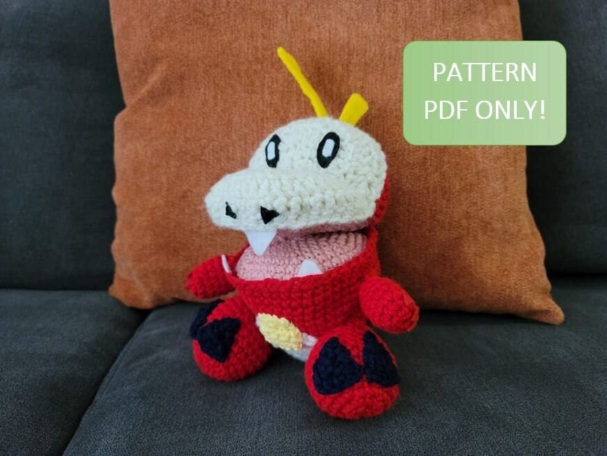 Fuecoco Amigurumi Crochet Pattern PDF ONLY | Etsy