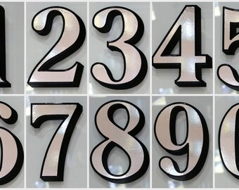 4 X Gold Transom or Fanlight House Numbers - Etsy