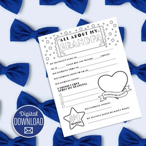 Father's Day Printable • Father’s Day Questionaire for Kids | All About ...