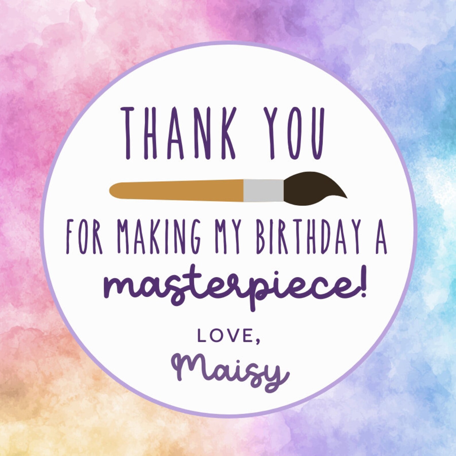 Editable Splatter Paint Art Party Invitation • Watercolor Paint Theme ...