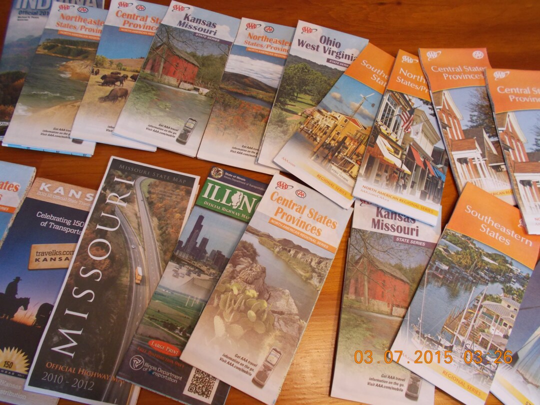 Paper Road Maps - Etsy