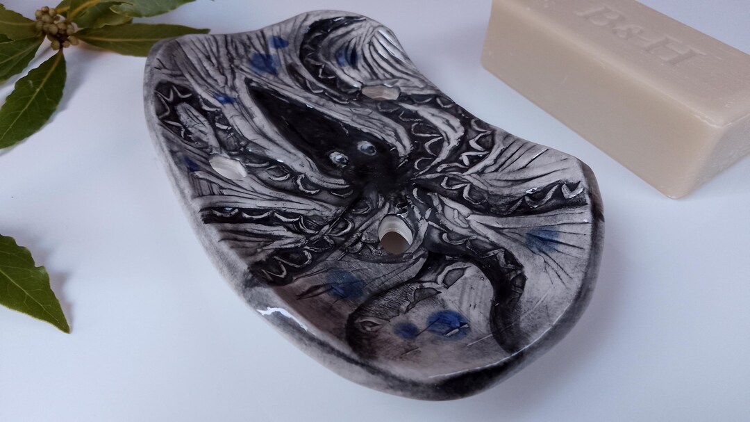 Octopus Soap Dish, Kraken, Octopus, Squid Inspired Ceramic Handmade ...